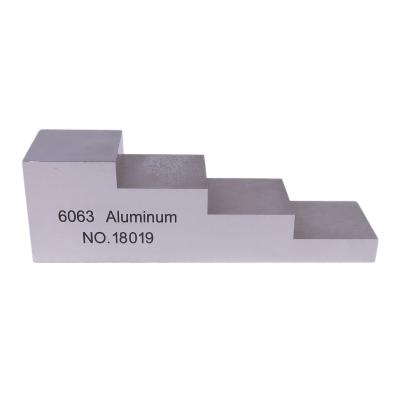 China 6063 Aluminum 4 Step Calibration Block with 0.25-0.5-0.75-1.0 Inch Thickness for Ultrasonic Testing for sale