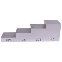 China 6063 Aluminum 4 Step Calibration Block with 0.25-0.5-0.75-1.0 Inch Thickness for Ultrasonic Testing for sale