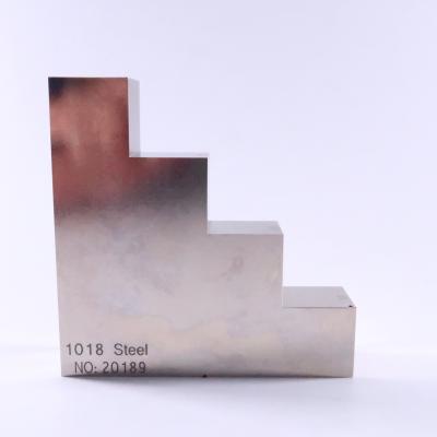 China Nickel-plated 1018 Steel 4 Step Calibration Block with 1.0-2.0-3.0-4.0 Inch Thickness for Ultrasonic Testing for sale