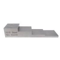 China 4 Step Ultrasonic Calibration Block with 3-5-10-15mm Thickness in 1018 Steel for Ultrasonic Testing for sale
