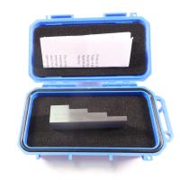 China 4-Step Thickness 1018 Steel Ultrasonic Calibration Block with 20*20mm Step Size for UT Testing for sale