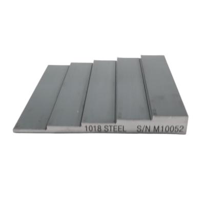 China 5-Step 1018 Steel UT Calibration Block Step Thickness 2.5-5-7.5-10-12.5mm Special Width 100mm for sale