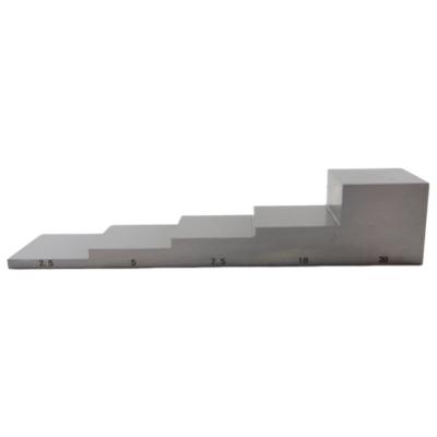 China 1018 Steel 5 Step Calibration Block with 2.5-5-7.5-10-20mm Thickness for Ultrasonic Testing for sale