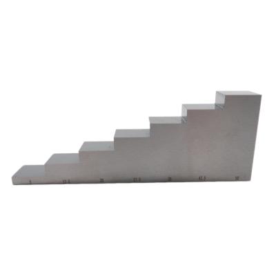 China 1018 Steel 7 Step Calibration Block with 5-12.5-20-27.5-35-42.5-50mm Thickness for Ultrasonic Testing for sale