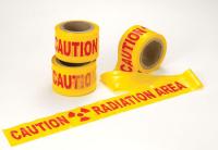 China Caution Radioactive Material Warning Tape Safety Yellow 50M Roll for Hazardous Area Marking for sale