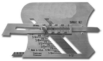 China Adjustable Stainless Steel Fillet Weld Gauge Set - ISO9001 Certified NDT Inspection Tools with Multiple Size Options for sale