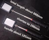 China LED Telescopic Inspection Mirror 3X Magnification 18 Inch Extendable Handle for sale