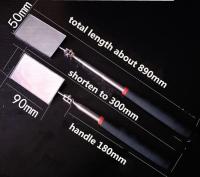 China Telescopic Rectangular Inspection Mirror 1.5m Long Handle for Under Vehicle Detection for sale