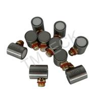 China 303 Stainless Steel Ultrasonic Transducer for Single Element Contact Longitudinal Waves with 6mm Knurled Grip and Microdot Connector for sale