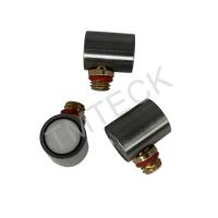 China 303 Stainless Steel Ultrasonic Transducer for Single Element Contact Longitudinal Waves with 6mm Knurled Grip and Microdot Connector for sale