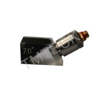 China TWB Screw-In Wedge Type Angle Beam Probe - 1.5 to 10 MHz Frequency with 1/4 to 1/2 Inch Crystal Options for sale
