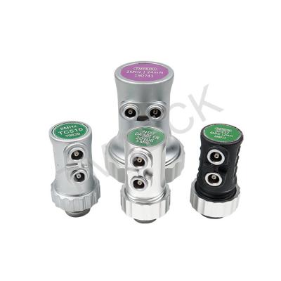 China Dual Contact Ultrasonic Transducer 5MHz 12.5mm with Lemo-00 Connector for 1.2-200mm Range Testing for sale