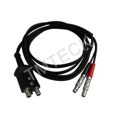 China DA233 Ultrasonic Flaw Detector Cable - Dual LEMO00 Connectors 1.5m Length RG-174 for sale