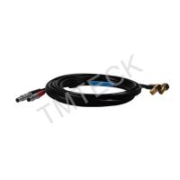 China Durable Dual Cable Lemo00 To 90 Degree Microdot For Portable Flaw Detector for sale