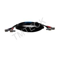 China Ultrasound Flaw Detector Dual Cable 90 Degree Lemo00 1.5m RG-174 for sale