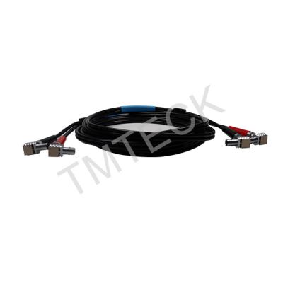 China Ultrasound Flaw Detector Dual Cable 90 Degree Lemo00 1.5m RG-174 for sale