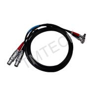 China Black Dual RG-174 Ultrasonic Flaw Detector Cable 2m Lemo00 to Lemo01 for sale