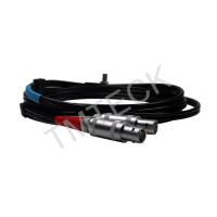 China Black Dual RG-174 Ultrasonic Flaw Detector Cable 2m Lemo00 to Lemo01 for sale