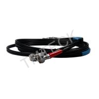 China Black Dual RG-174 Ultrasonic Flaw Detector Cable 2m Lemo00 to Lemo01 for sale