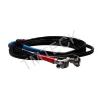 China Stable Dual Cable Microdot To 90 Degree Lemo00 Type For Industrial Metal Flaw Test for sale