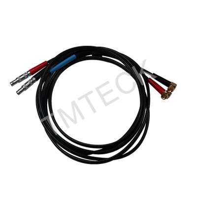 China High Precision Ultrasonic Transducer Cables Lemo00 To 90 Degree Microdot for sale
