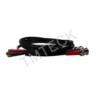 China Dual BNC to 90° Microdot Cable - 2m RG-174 Coaxial for Ultrasound Flaw Detectors - High Precision NDT Equipment for sale