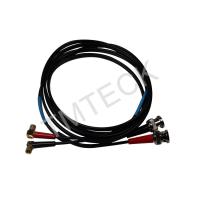 China Dual BNC to 90° Microdot Cable - 2m RG-174 Coaxial for Ultrasound Flaw Detectors - High Precision NDT Equipment for sale