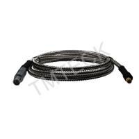 China Lemo01 - Microdot Ultrasonic Flaw Detector Cable Black Color 50 Ohm Impedance for sale
