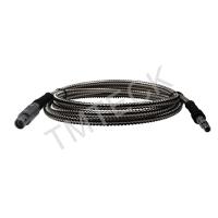 China MPKL2 Lemo01-Lemo00 Ultrasonic Cable 1.5m Length 50 Ohm Flexible Stainless Steel Armored for sale