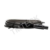 China MPKL2 Lemo01-Lemo00 Ultrasonic Cable 1.5m Length 50 Ohm Flexible Stainless Steel Armored for sale