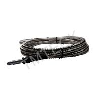 China MPKL2 Lemo01-Lemo00 Ultrasonic Cable 1.5m Length 50 Ohm Flexible Stainless Steel Armored for sale
