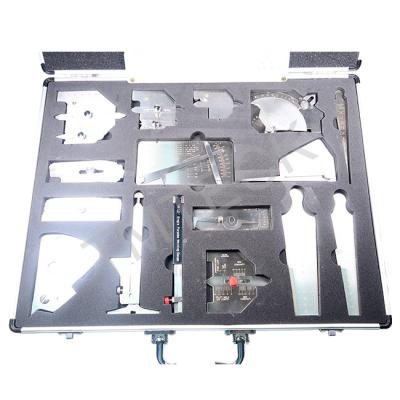 China Stainless Steel Welding Gauge 16 Piece Set NDT Inspection Measurement Tool for sale