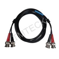 China BNC to BNC Ultrasonic Transducer Cable for Flaw Detection - 2m Dual RG-174 Coaxial Cable for sale