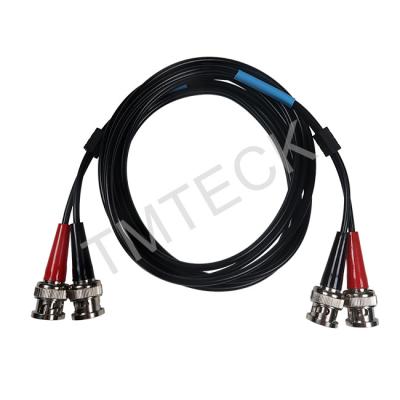 China BNC to BNC Ultrasonic Transducer Cable for Flaw Detection - 2m Dual RG-174 Coaxial Cable for sale
