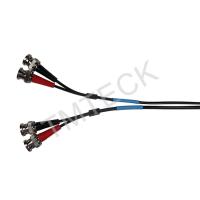 China BNC to BNC Ultrasonic Transducer Cable for Flaw Detection - 2m Dual RG-174 Coaxial Cable for sale