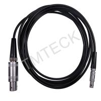 China Ultrasonic Flaw Detector Cable LEMO 00 to LEMO 1 for Krautkramer MPKL2 - 2 Meter RG-174 Coaxial Cable for sale
