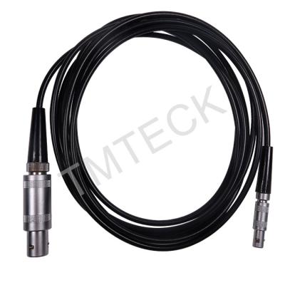 China Ultrasonic Flaw Detector Cable LEMO 00 to LEMO 1 for Krautkramer MPKL2 - 2 Meter RG-174 Coaxial Cable for sale