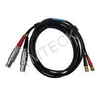 China 2m Krautkramer SEKN2 Dual Ultrasonic Transducer Cable with Lemo 1 Connectors for NDT Testing for sale