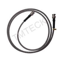 China Custom Ultrasonic Flaw Detector Cable BNC to BNC Stainless Steel Armored 1.8m for sale