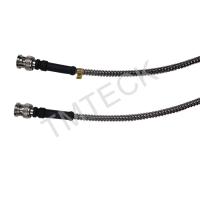 China Custom Ultrasonic Flaw Detector Cable BNC to BNC Stainless Steel Armored 1.8m for sale
