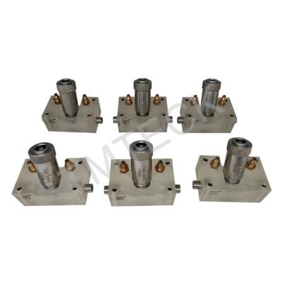 China GE Style TOFD Ultrasonic Transducers 2.25-15 MHz 3-12 mm with Wedges for sale