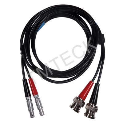 China Flaw Detector RG174 LEMO 00 To BNC Dual UT Cable for sale