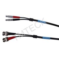 China Flaw Detector RG174 LEMO 00 To BNC Dual UT Cable for sale