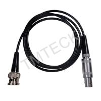 China Lemo 1 to BNC Ultrasonic Transducer Cable - 50 Ohm RG174 Coaxial - 2 Meter Length for sale
