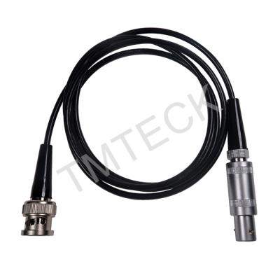 China Lemo 1 to BNC Ultrasonic Transducer Cable - 50 Ohm RG174 Coaxial - 2 Meter Length for sale