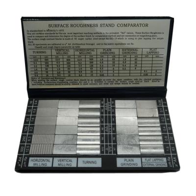 China Digital Surface Roughness Tester and Surface Finish Comparator 30-Piece Set with AA and μm Ra Calibration for sale