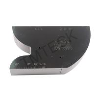 China V3 Test NDT Accessories Custom UT Calibration Block with 25mm/50mm/100mm Radii and 3.0mm Through Holes for sale