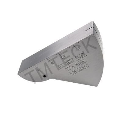 China ASTM E164-2013 DSC Distance/Sensitivity Ultrasonic Calibration Block - 1018 Steel Test Block for 45°-70° Angle Beam for sale