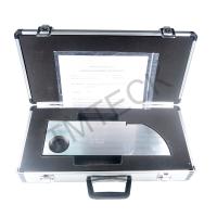China NDT Aluminum IIW V1 Calibration Test Block - 3mm Hole, ISO 2400-2012 Standard, Inch Version for Ultrasonic Testing for sale