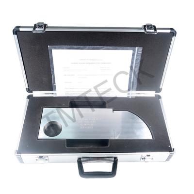 China NDT Aluminum IIW V1 Calibration Test Block - 3mm Hole, ISO 2400-2012 Standard, Inch Version for Ultrasonic Testing for sale